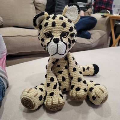 Snow Leopard Crochet Pattern, Cheetah Crochet Pattern, Cat Crochet ...