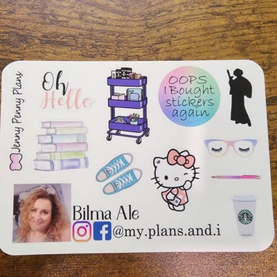 Custom Contact Cards on Premium Matte Sticker Paper - Etsy