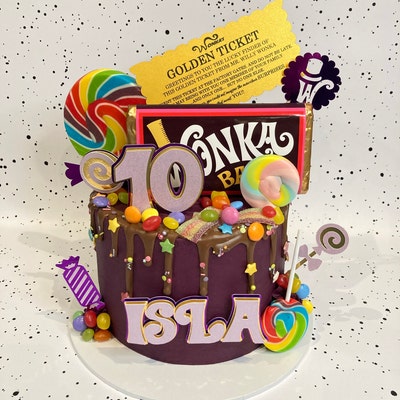 Willy Wonka Wrapper Golden Ticket With or Without Chocolate Optional ...