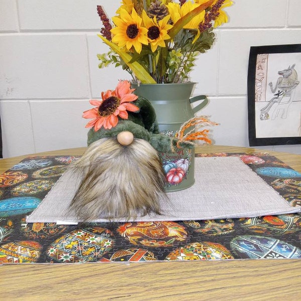 Earthy Plaid Female Gnome Fall Gnome, Garden Gnomes, Forest Gnome ...
