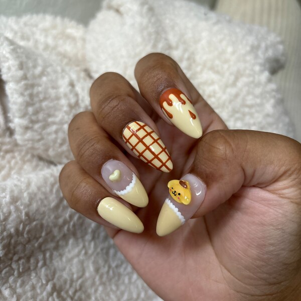 Inosuke Hashibira Demon Slayer | Press on Nails | Almond - Etsy