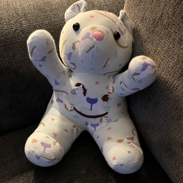 One Sleeper Memory Bear, Keepsake Bear, Memorial/ Personalized Baby ...