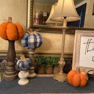 Black and Tan Buffalo Check Pumpkin - Etsy