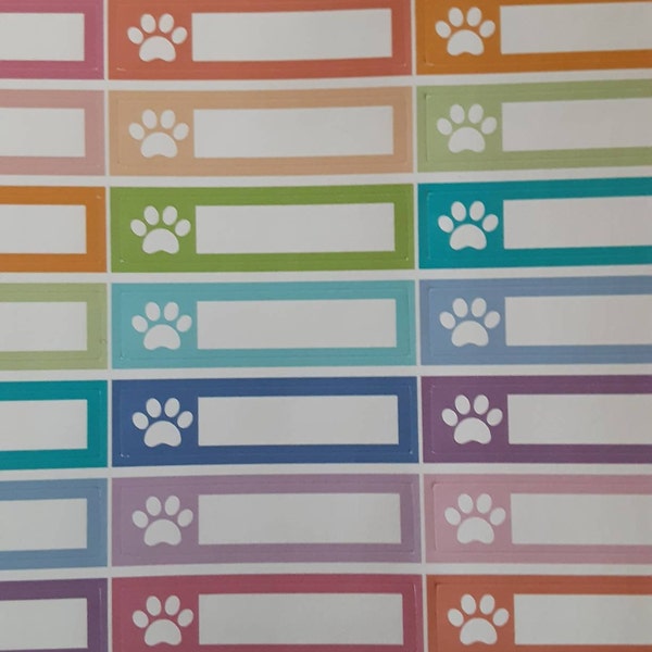 Paw Print Planner Stickers - Fillable Tracker - Erin Condren Life ...