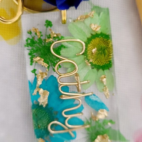 Wire Name Resin Keychain, Name Keychain, Wire Name Keychain, Wire Name ...