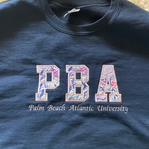 Preppy Embroidered Monogrammed Sweatshirt Pullover Colorful - Etsy