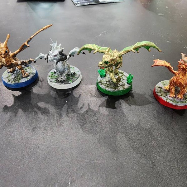 Dragon Wyrmlings | 3D Printed | Dungeons and Dragons | Mini | Dnd ...