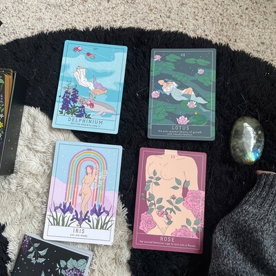 Flowers and Feelings Oracle Deck Moon Witch Series - Etsy