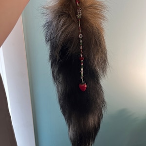 Custom Beaded Tail Keychain for Therians, Furries, Cosplay, Alternative ...