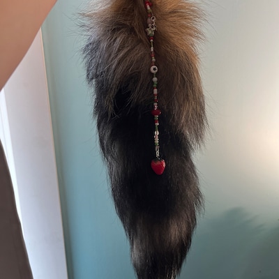 Custom Beaded Tail Keychain for Therians, Furries, Cosplay, Alternative ...