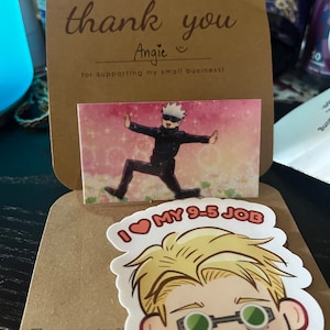 Nanami Work Sticker, Corporate Life JJK, Anime Sorcerer, Satoru ...