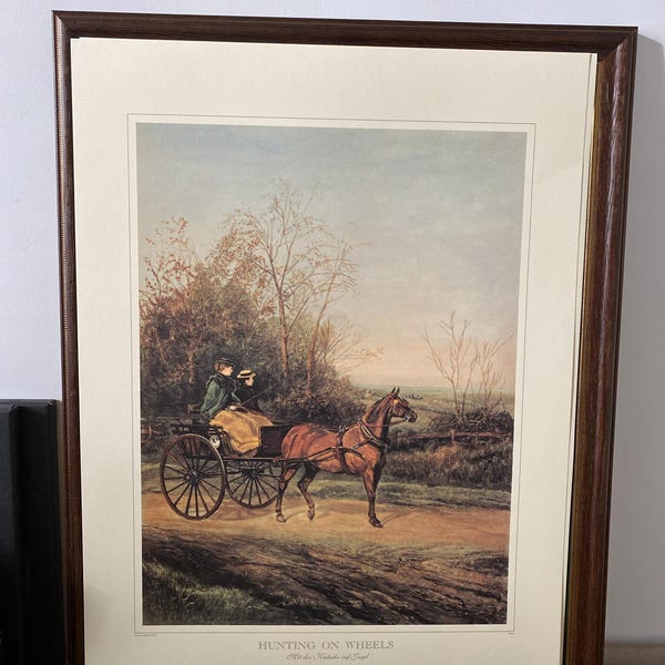 Fox Hunt Art Prints | Old English Hunting Wall Art With Hunters, Dogs ...