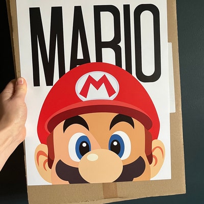 FALL SALE 11x14 Mario Printable Poster Vector Graphics, Digital Clip ...