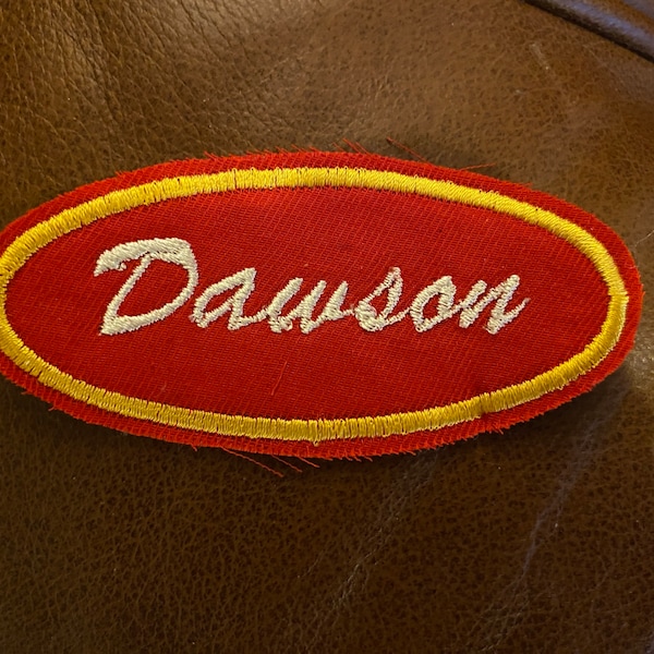 Custom Embroidered Name Patch, Vintage Style Name Patch, Personalised ...