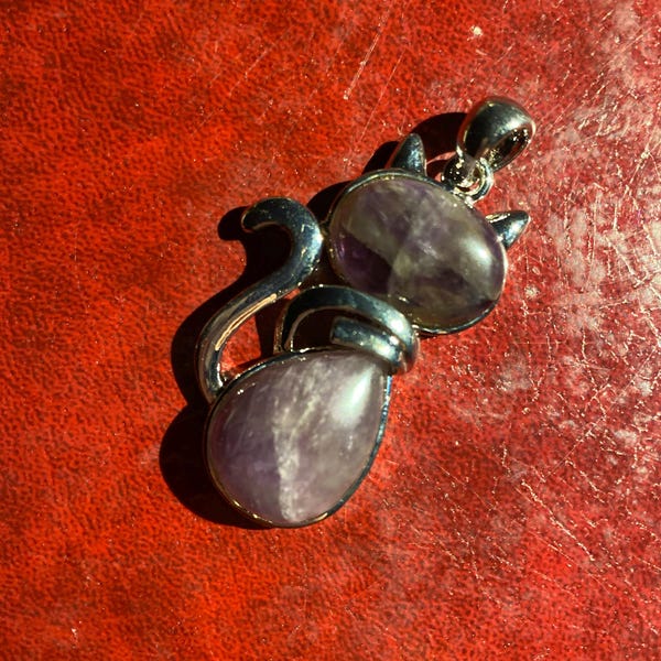 1pc Natural Stone Cabochons Cute Cat Animal Pendant Fit Necklace ...