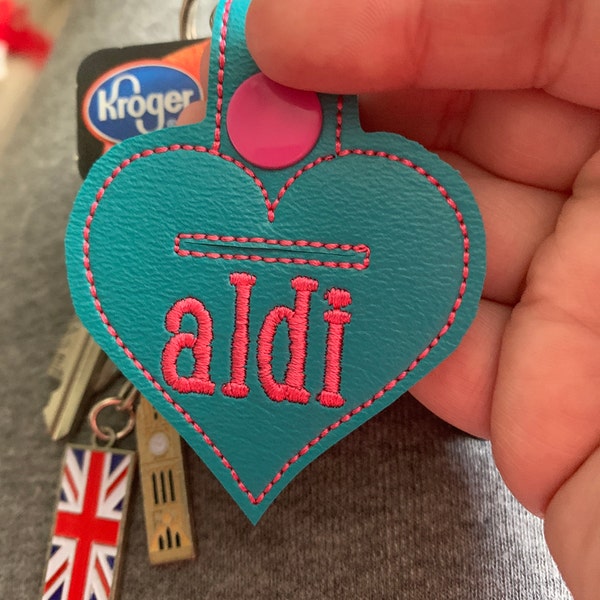 Aldi Quarter Keeper Keyfob - Etsy