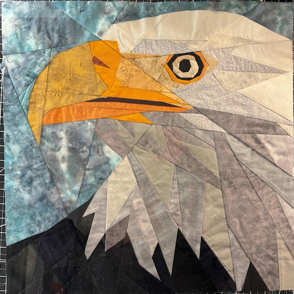 Bald Eagle Fpp--animals of Strength--north America--paper Piecing Quilt ...