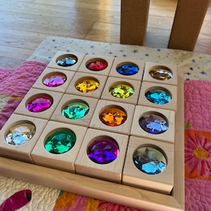 12 Pc ASL Number Blocks With Braille American Sign Language Blocks Asl ...