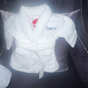 Personalized Babys Five-star Plush Robe New Baby Gift Baby/toddler Robe ...