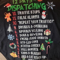 911 Dispatcher Tshirt for Police First Responder Thin Gold Line Tee ...