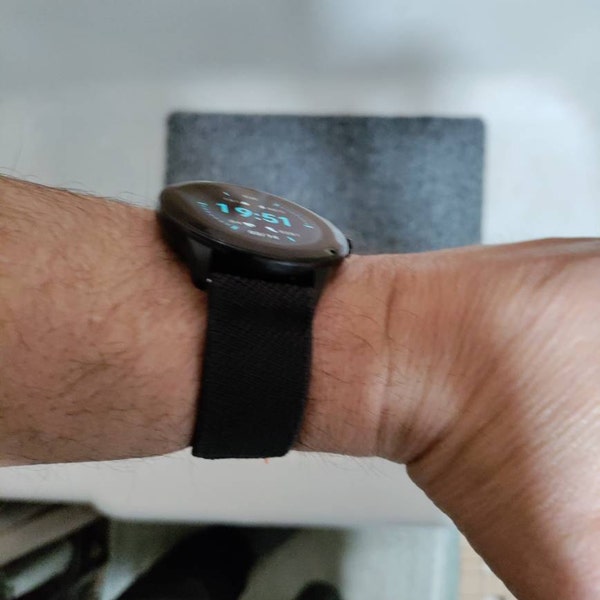 Multicolor Nylon Fabric Smart Watch Band Sport Fitness Quick on Loop ...