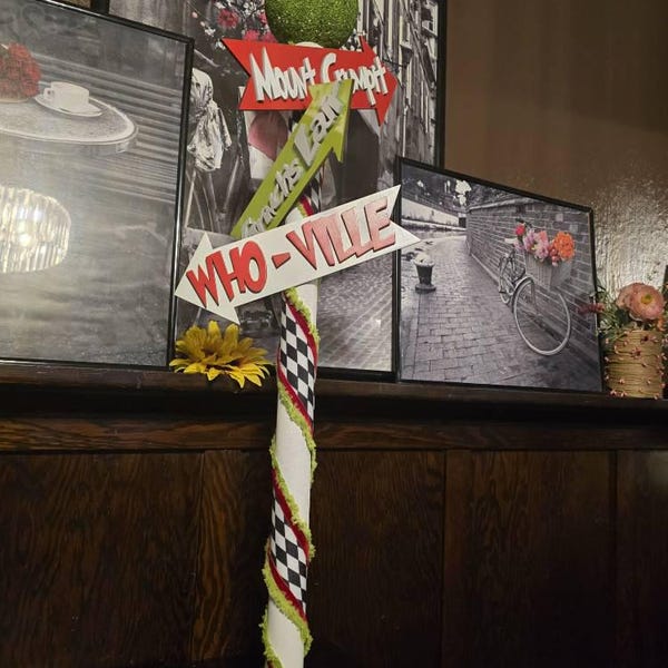 Who-ville Mount Crumpit Grinch Lair Wood Sign Stocking Sign, Laser Cut ...
