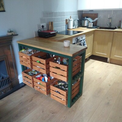 The Stirchley Indoor Log Store With Built in Cupboard Storage. - Etsy UK