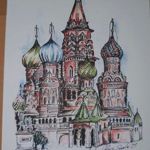 Castle Combe, Artwork, Hand Drawing, Ink Pen Drawing, Giclee Print ...