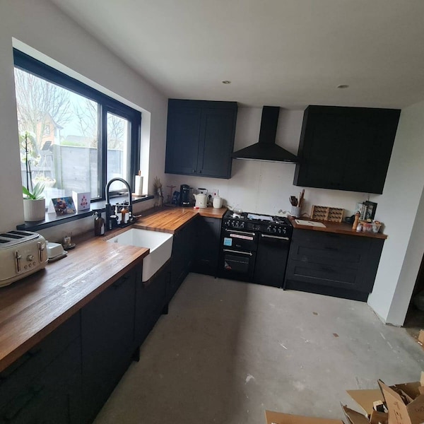 Solid Oak Kitchen Worktops | 2M & 3M Lengths | Free Cutting to Size ...
