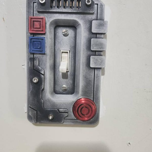 Single Toggle - Control Panel Light Switch Cover - Etsy