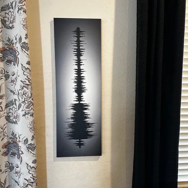 Song Sound Wave Art Song Into Soundwave Custom Sound Wave Poster ...