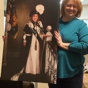 Custom Captain Portrait for Him, Marine Customized Gift, Sailor ...