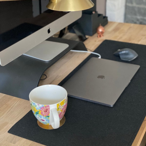 Gray Desk Pad/ Felt Mat / Laptop Mat / Desk Mat / Different Sizes Mat ...