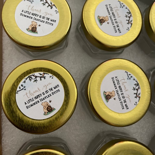 Hunny is on the Way, Stickers, Baby Shower, Birthday, Honey Favors ...