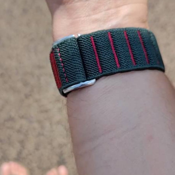Multicolor Nylon Fabric Smart Watch Band Sport Fitness Quick on Loop ...