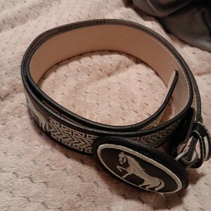 Authentic Mexican Charro Belt, Cinto Laser Vaquero Fino - Etsy