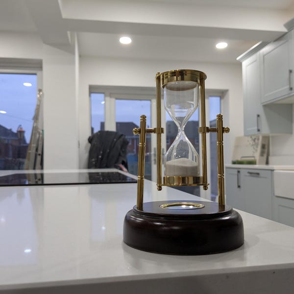 Nautical Rotating Brass Hourglass Wood Base Compass, Premium Gift - Etsy