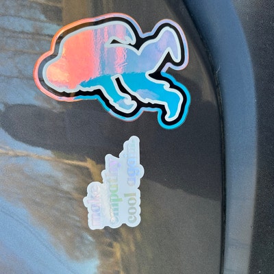 Holographic Vinyl Sticker make Empathy Cool Again Stickers, Stationary ...