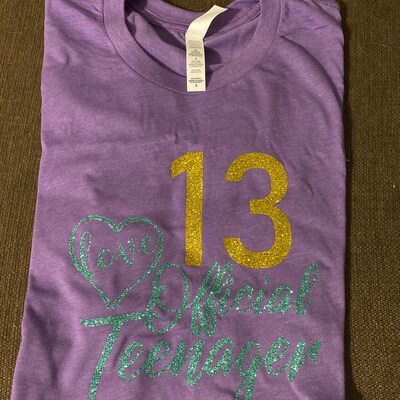 13 Official Teenager Svg, 13th Birthday Svg, Birthday Girl Svg, 13th ...