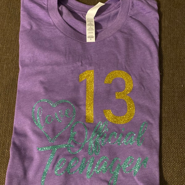 13 Official Teenager Svg, 13th Birthday Svg, Birthday Girl Svg, 13th ...