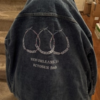 Custom Concert Tour Jean Jacket, Custom City and Date Jean Jacket for ...