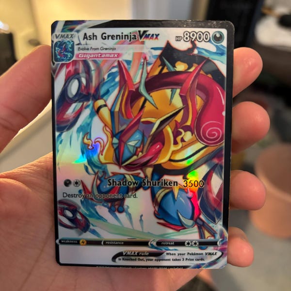 The Undefeatable Red Gx Pokemon Card - Etsy