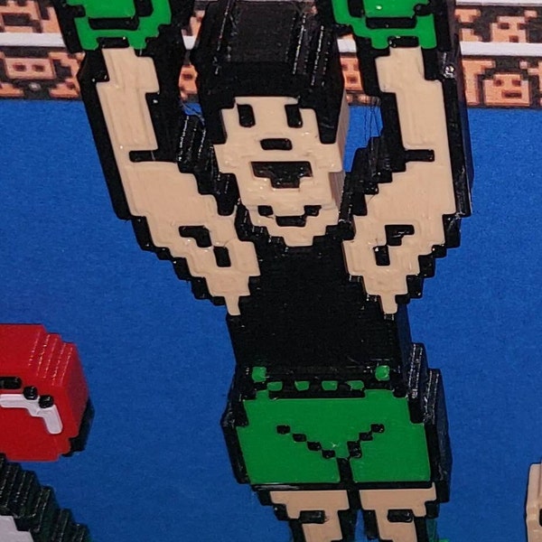 3D Printed Retro Arcade Game Characters| Wall Decor, Decoration - Etsy