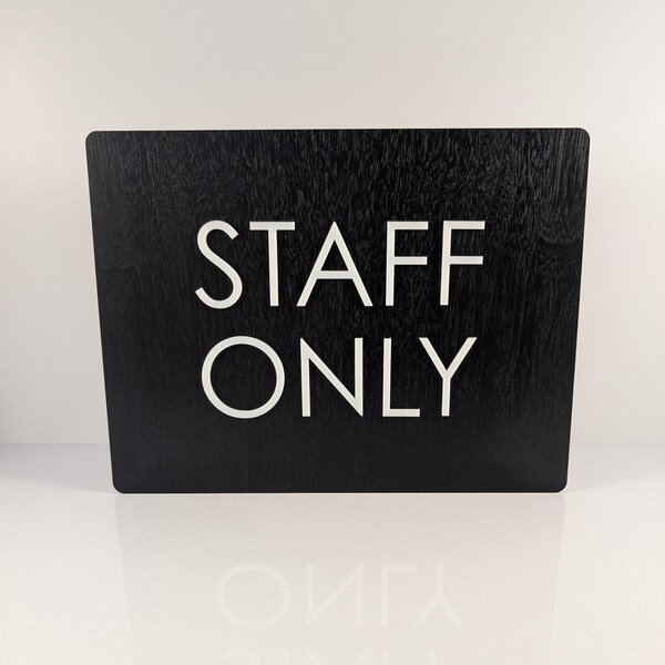 Employees Only Office Lettered Sign - Private Keep Out - Staff Only ...