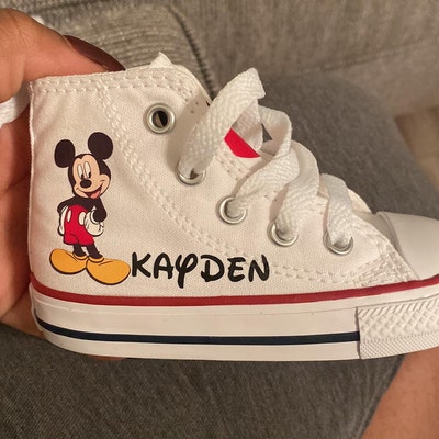 Personalized Mickey Mouse Converse Shoes for Baby and Toddler - Etsy
