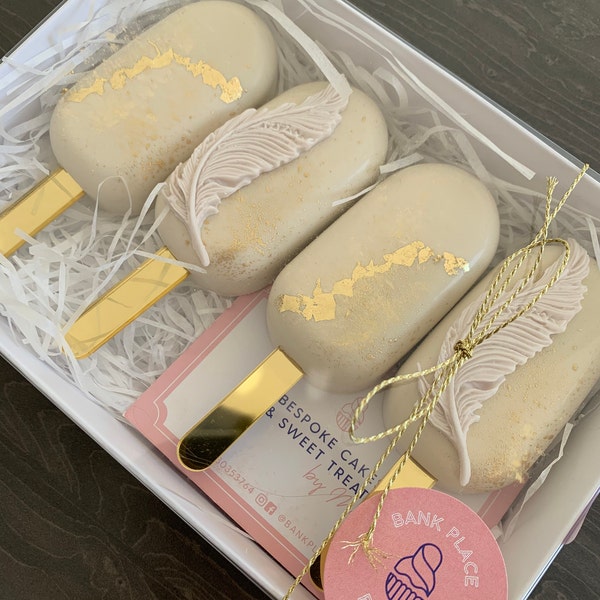 Luxury Wedding/birthday/party CAKESICLES/CAKE POPS Favours Personalised ...