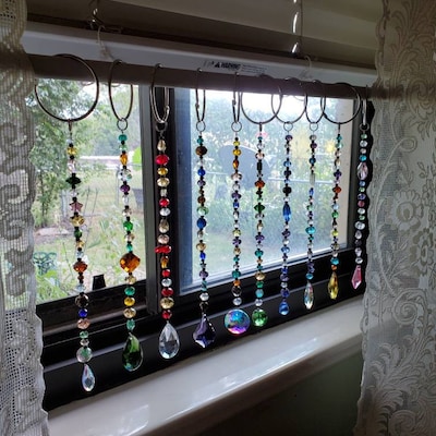 Window Beads 16.5 Long Sun-catcher Crystal Beads, Handmade - Etsy