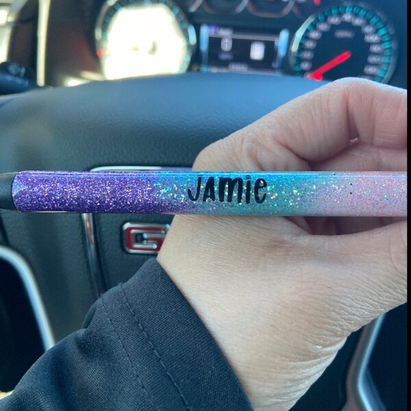Personalized Donut Icing Glitter Pens Gift | Custom Glittered Pens ...