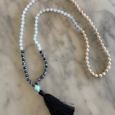 POSITIVE CHANGES Mala Necklace Turquoise Mala Beads Rose - Etsy