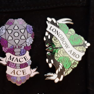 Longbow Aro Enamel Pin - Etsy